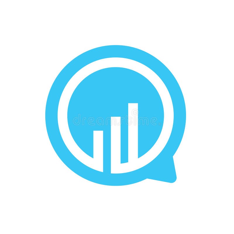 Bubble Chat Chart Logo Design, Business Marketing Financial Talk Logo ...