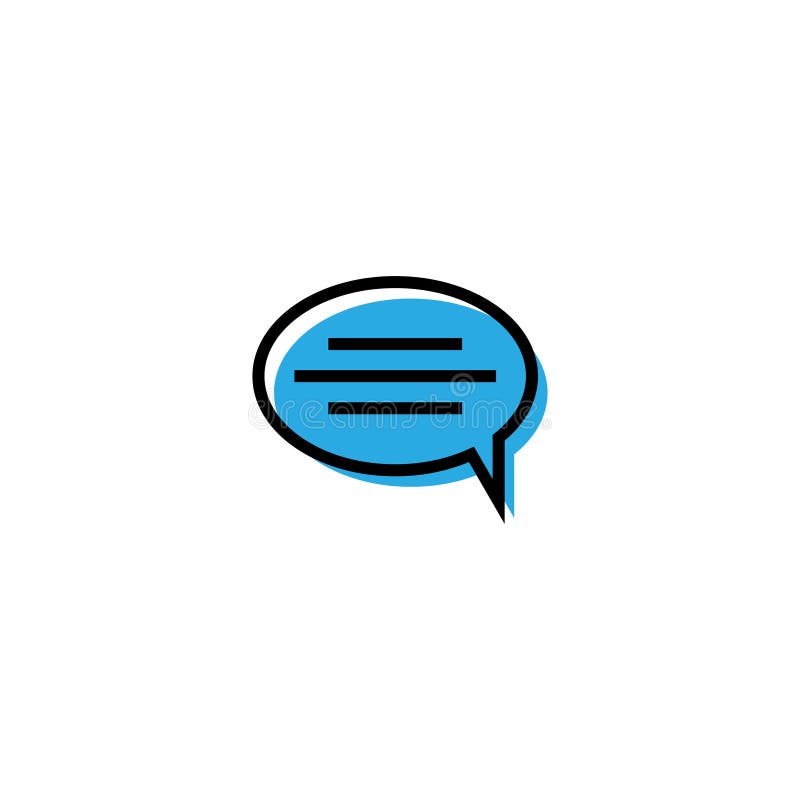 Bubble Chat Icon Design Template Vector Isolated Illustration Stock ...