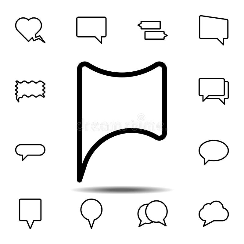 Bubble, Chat Icon. Simple Thin Line, Outline Vector Element of Chat ...