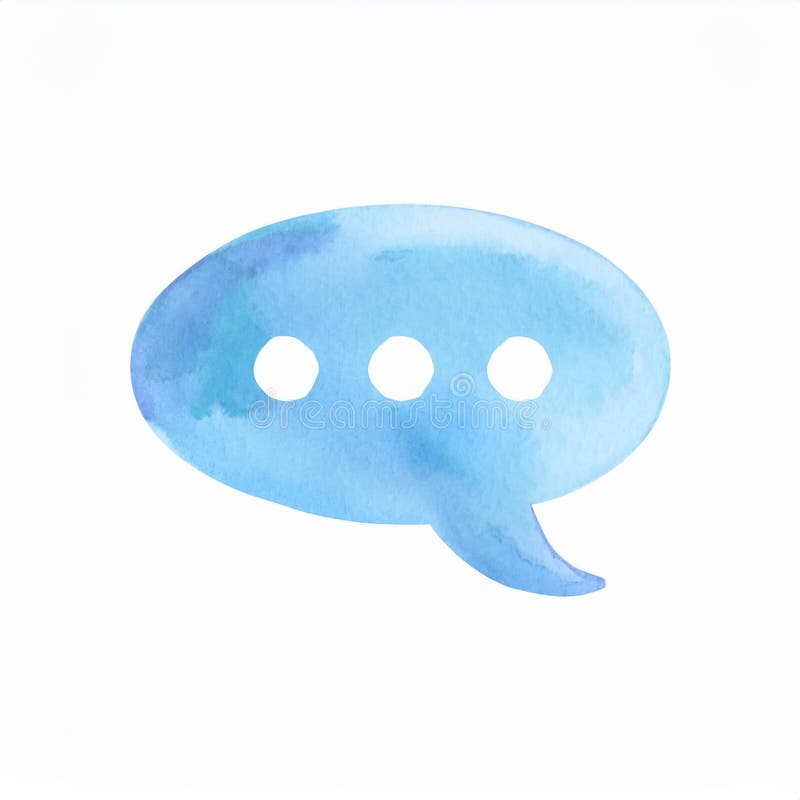Bubble Chat Illustration Online Communication Concept Stock ...