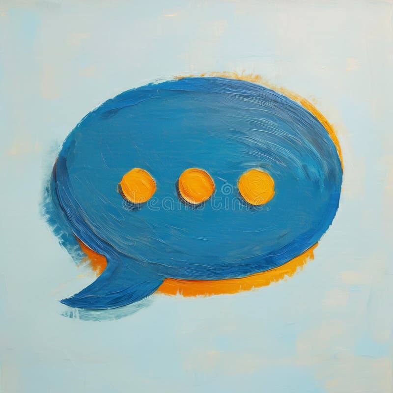 Bubble Chat Illustration Online Communication Concept Stock Image ...