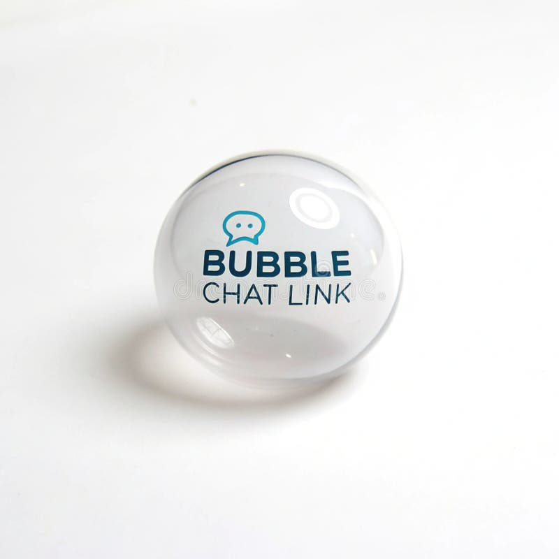 Bubble Chat Link on White Background Stock Illustration - Illustration ...