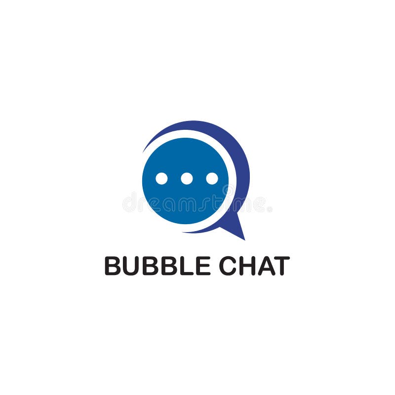 Bubble Chat Logo Design Template Stock Vector - Illustration of speak ...
