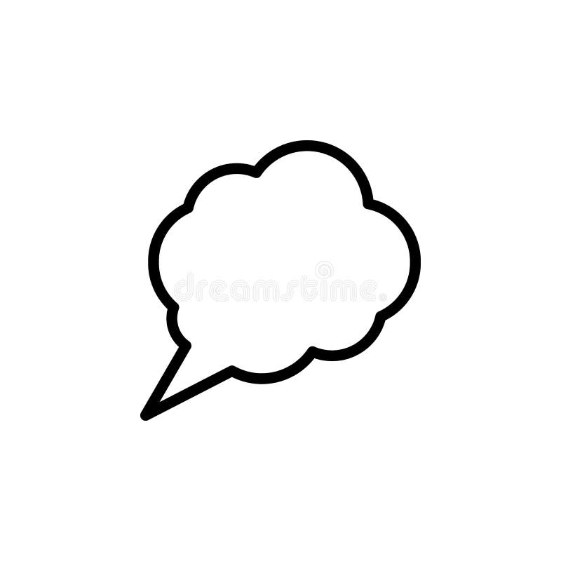 Bubble, Chat, Star Icon. Simple Thin Line, Outline Vector of Chat ...