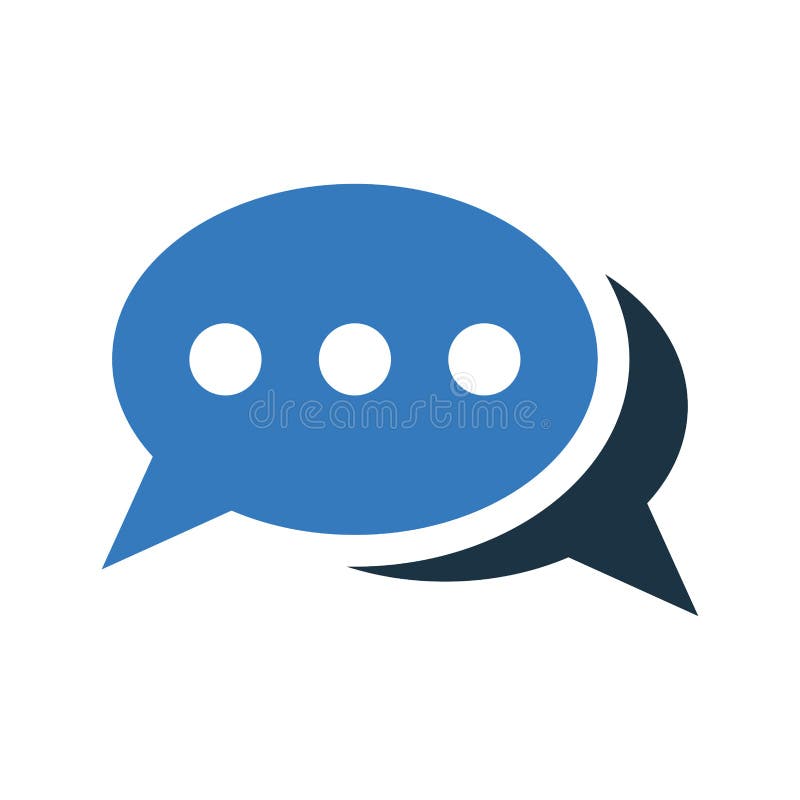 Bubble, Chatting, Feedback Icon. Simple Editable Vector Graphics Stock ...