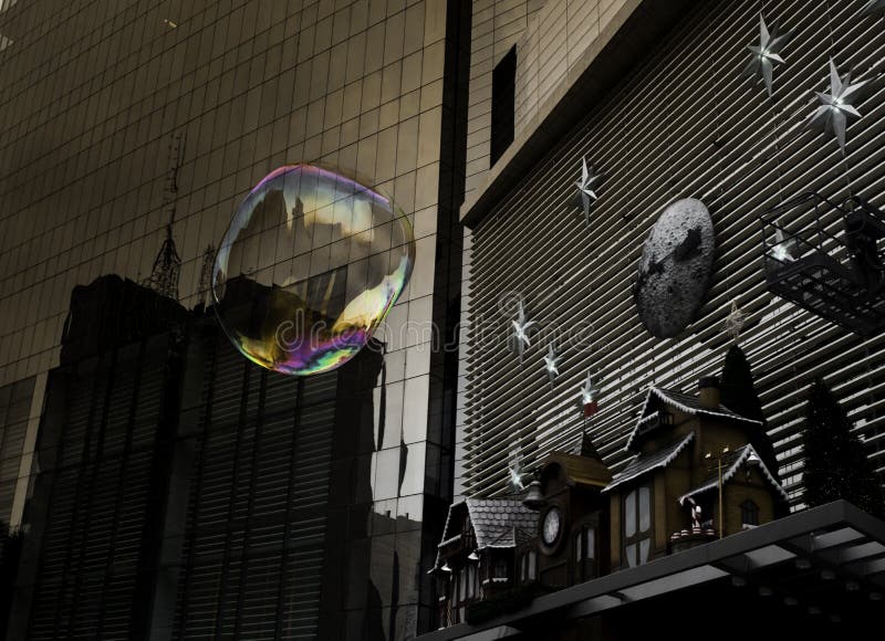 Bubble in the City stock photo. Image of opaulo, city - 62161586
