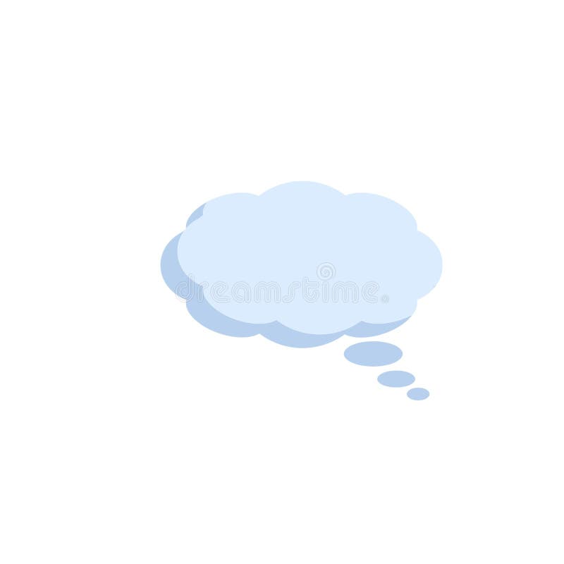 Bubble Cloud Thinking. Comic Book Icon of Conversation Stock Vector ...