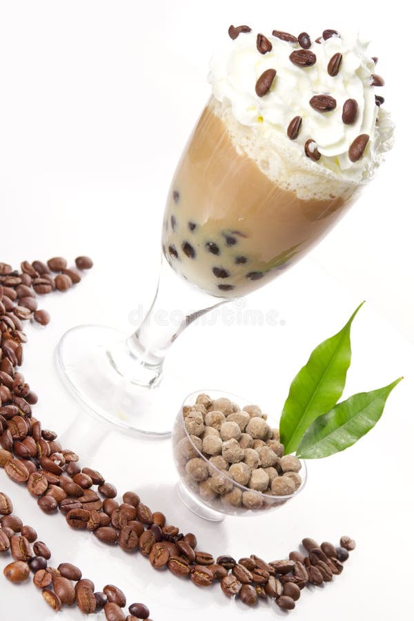 Bubble coffee stock photo. Image of glass, tapioca, cream - 29551280