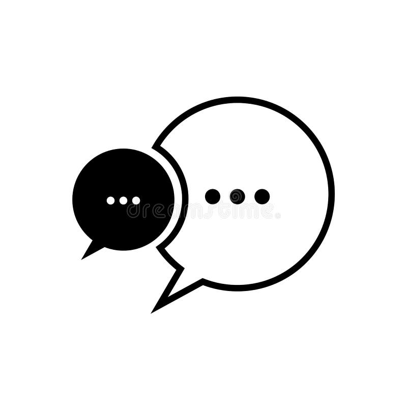Bubble Comment Logo, Message Icon Stock Vector - Illustration of speech ...