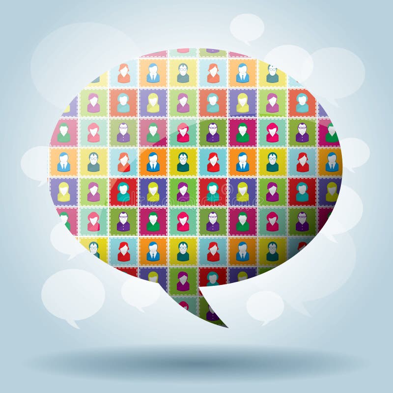 Bubble of communication stock vector. Illustration of people - 27424012