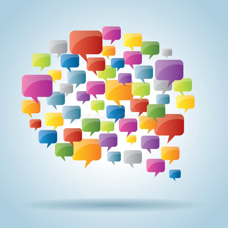 Bubble of communication stock vector. Illustration of people - 27424012