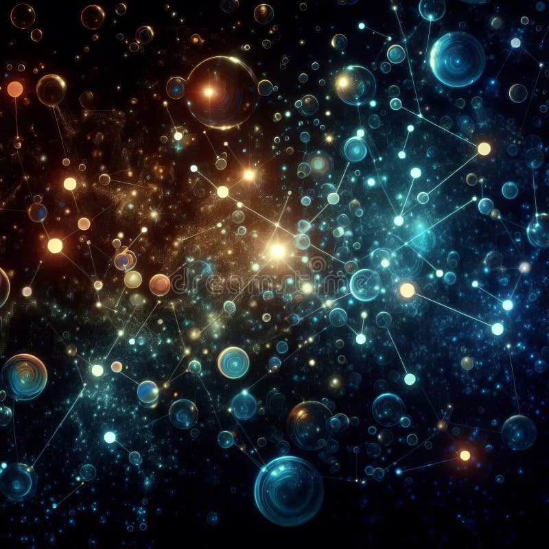 Bubble Constellation Star Patterns and Constellations Depicted Stock ...