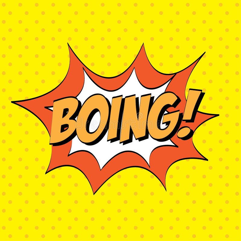 Boing Comic Sound Effect Text Stock Vector - Illustration of sound ...