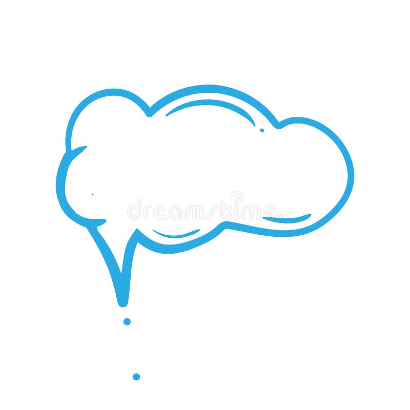 Bubble Dialog Doodle Vector Line Message Stock Illustration ...