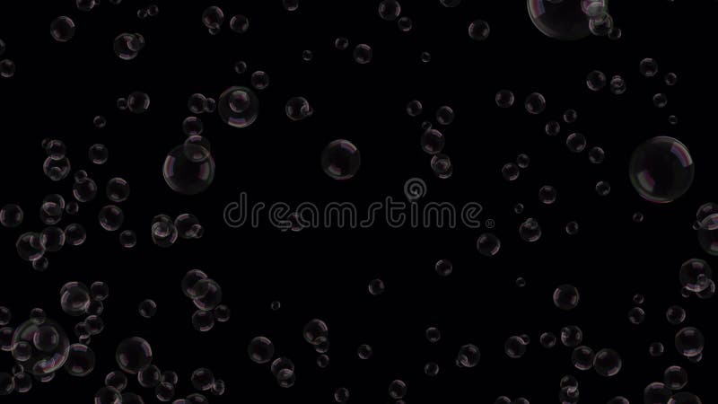 Bubble Explosion. Burst of Soap Bubbles. Alpha Channel Stock Footage ...