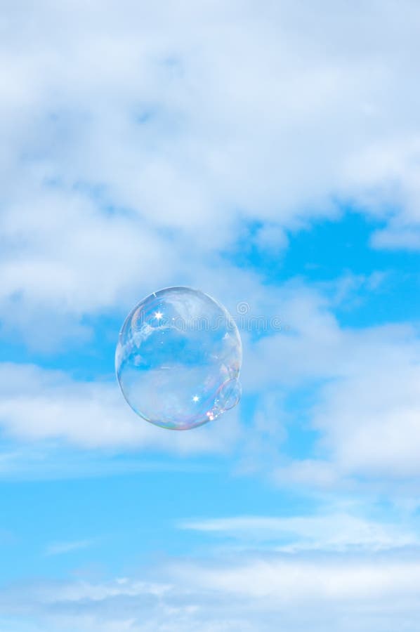 Bubble floating upwards stock image. Image of problems - 97396871