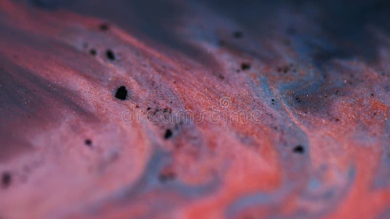 Bubble Fluid Texture Glitter Liquid Flow Dark Red Stock Video - Video ...