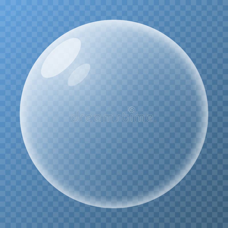Bubble with glare icon stock illustration. Illustration of clean ...