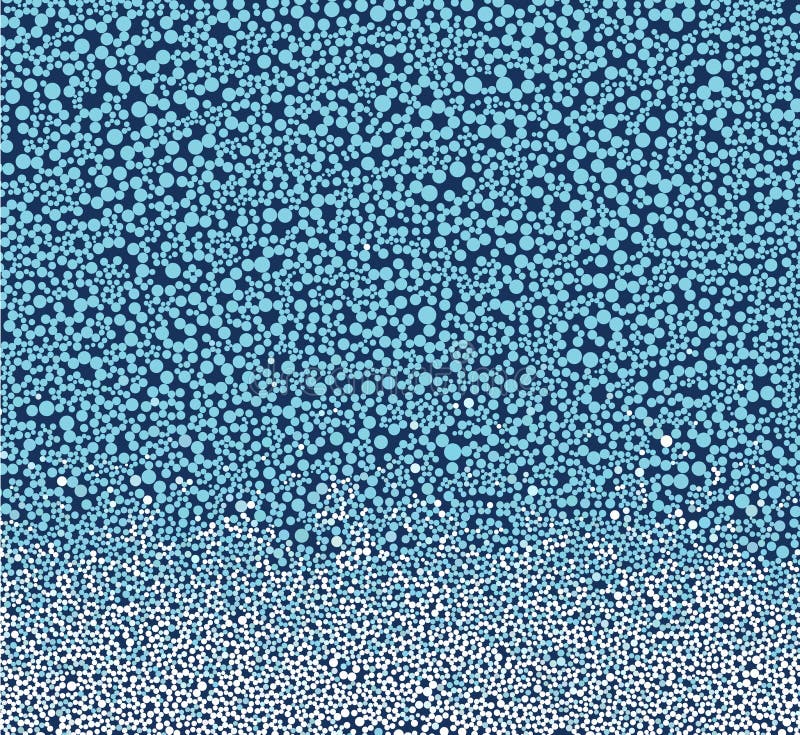 Bubble Gradient Pattern in Blue and White Stock Vector - Illustration ...
