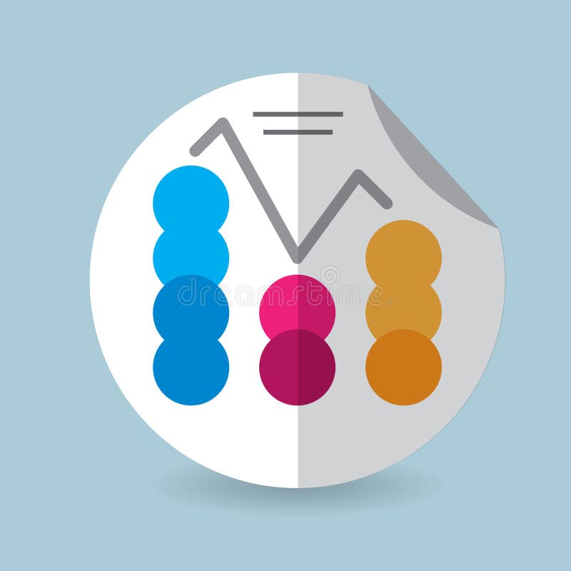 Bubble Graph. Vector Illustration Decorative Design Stock Vector ...