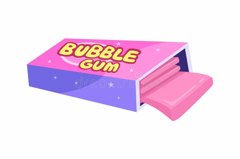 Bubble Gum Candy Cartoon Illustration Vector Stock Vector ...