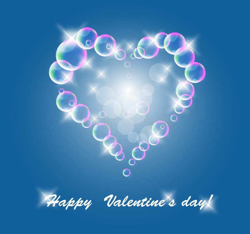 Bubble heart stock vector. Illustration of feelings, lover - 17726371