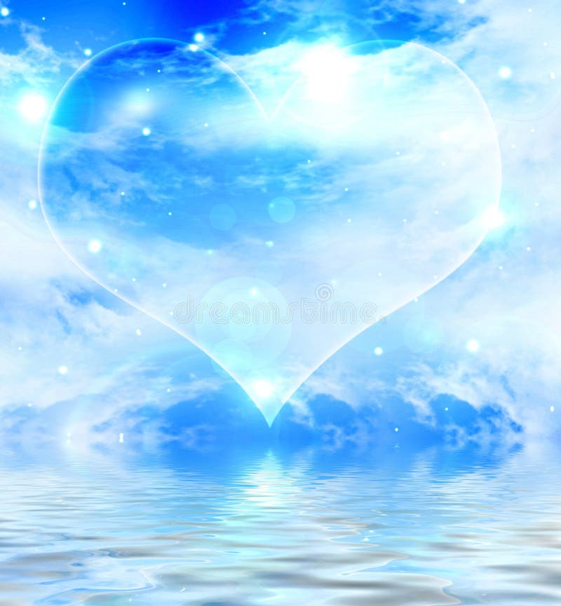 Bubble heart stock illustration. Illustration of lightbeams - 4118106