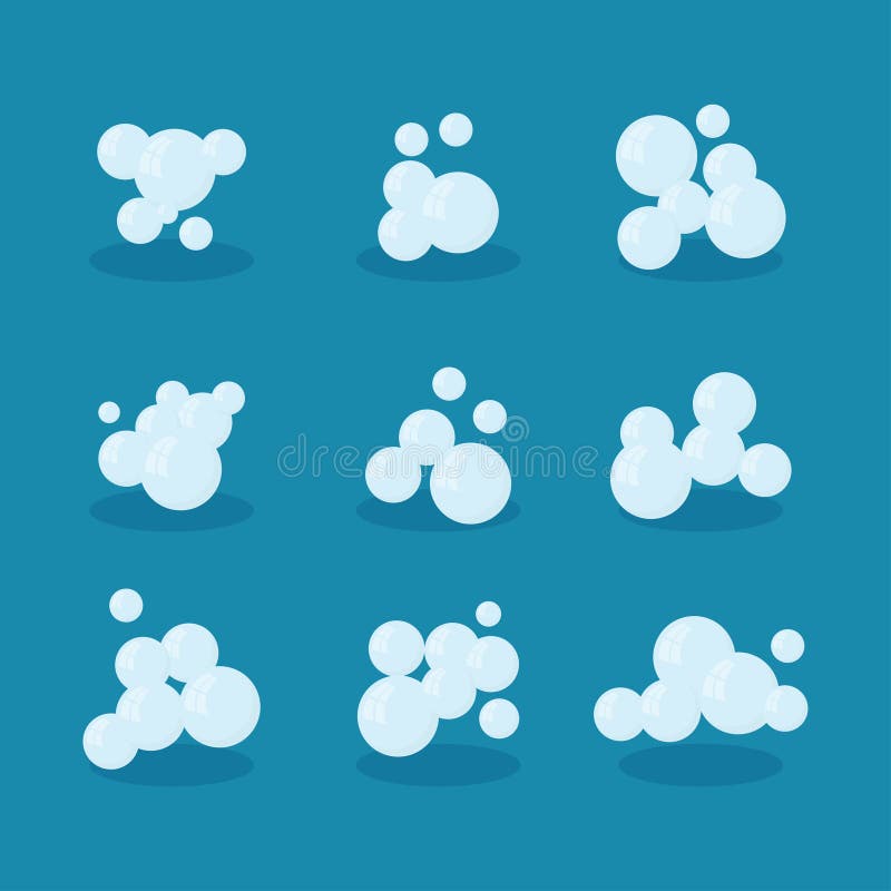 Bubble Icon. Set of Air and Water Bubbles Stock Vector - Illustration ...