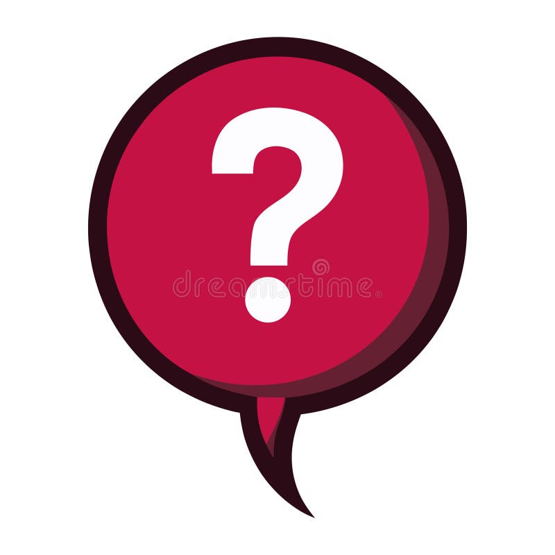 Bubble with Interrogation Answer Symbol Stock Vector - Illustration of ...