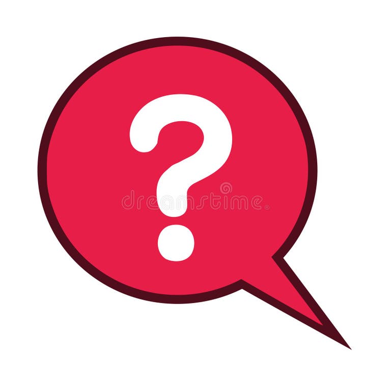 Bubble with Interrogation Doubt Sign Stock Vector - Illustration of ...