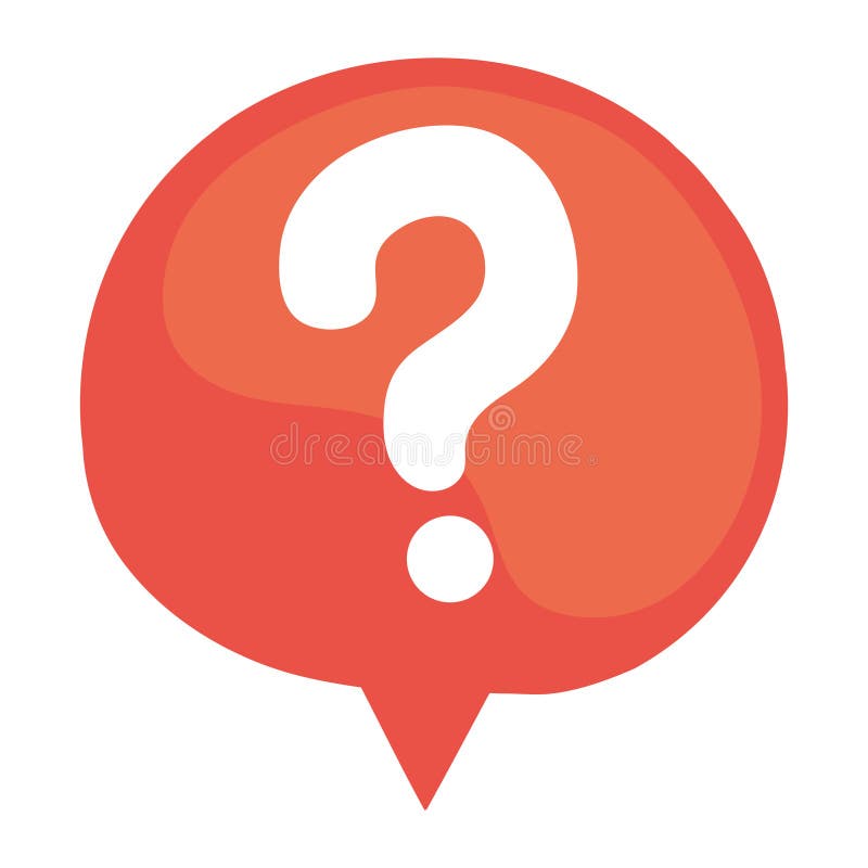 Bubble with Interrogation Sign Stock Vector - Illustration of support ...