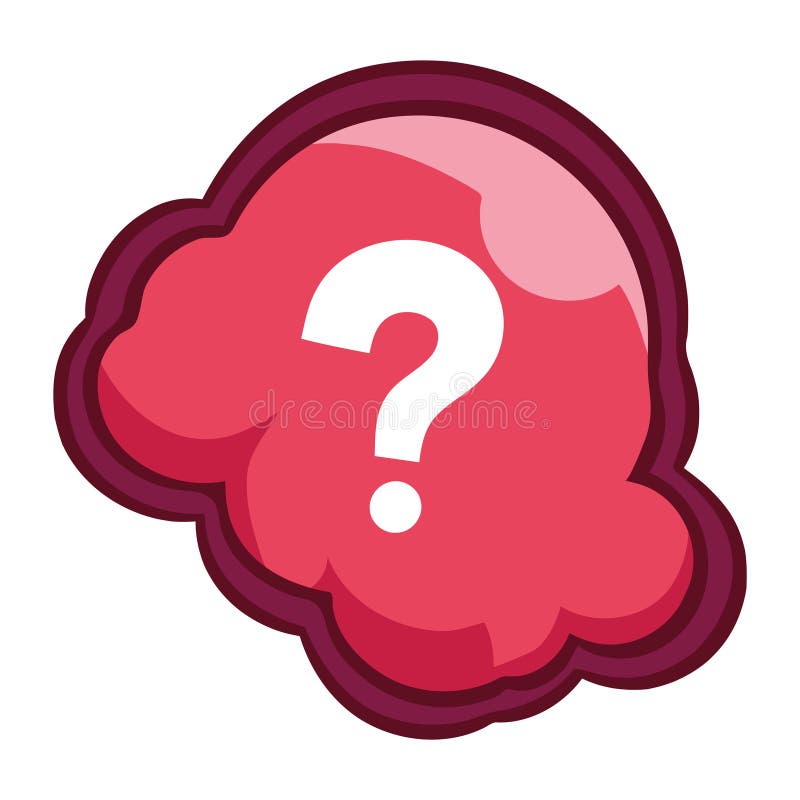Bubble with Interrogation Sign Dialog Stock Vector - Illustration of ...