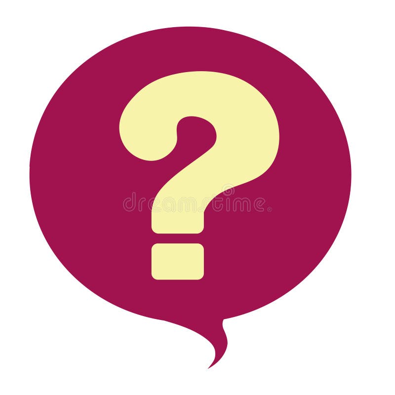 Bubble with Interrogation Sign Illustration Stock Vector - Illustration ...