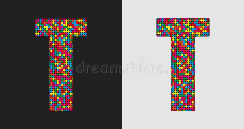 bubble letters t