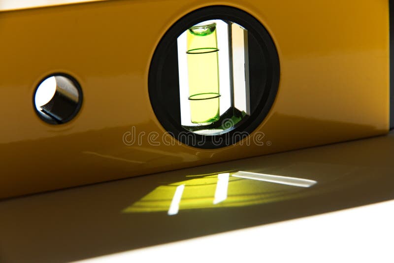 Bubble in the Level Indicator Stock Photo - Image of surface ...
