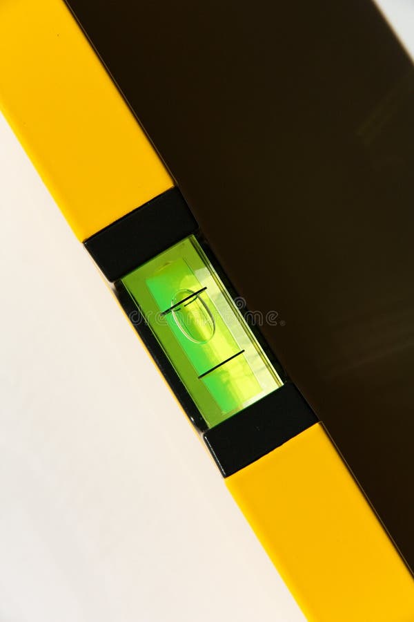 Bubble in the Level Indicator Stock Image - Image of tube, measure ...