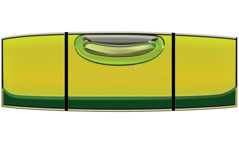 Bubble level isolated stock vector. Illustration of glass - 45040611