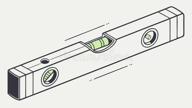 Bubble Level Tool for Measuring Surface Flatness Vector Design ...