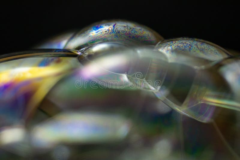 The Magic of Soap Bubbles Captured with a Macro Lens Stock Image ...