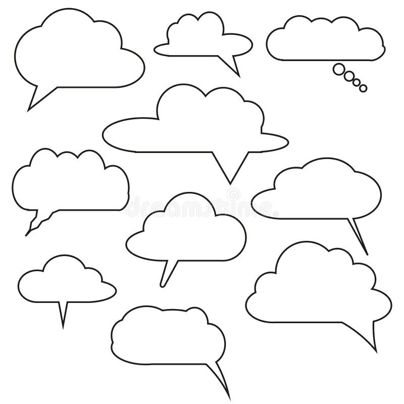 Bubble Messages. Dialog, Chat Speech Bubble. Vector Illustration. Stock ...