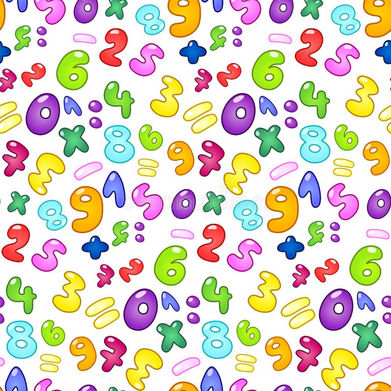 Bubble numbers pattern stock vector. Illustration of paper - 18251453