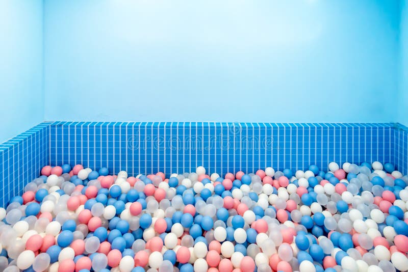 The Bubble Pool in the Children`s Playground Stock Photo - Image of ...