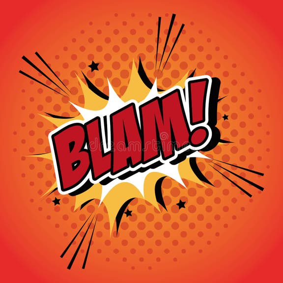 Bubble Pop Art of Blam Design Stock Vector - Illustration of retro ...