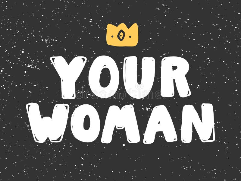 Your Woman Sticker For Social Media Content Vector Hand Drawn