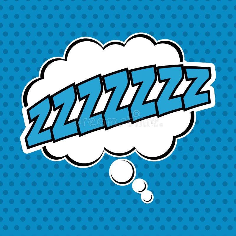 Bubble Pop Art of Sleep Design Stock Vector - Illustration of ...