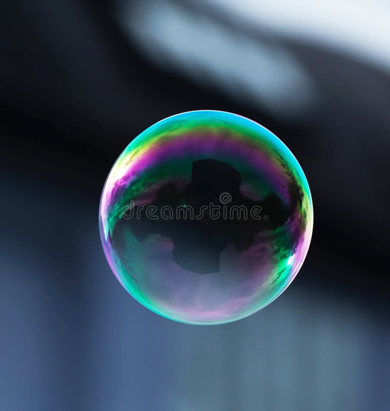 Bubble with reflection stock photo. Image of inconstant - 59266372