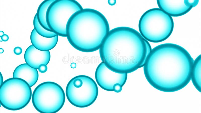 Bubble Refreshing Air Bubbles in a Shape of Spiral. Design. Spinning ...