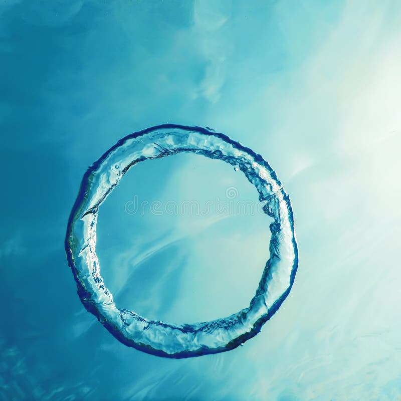 Bubble Ring Underwater Ascends Stock Image - Image of ocean, deep ...