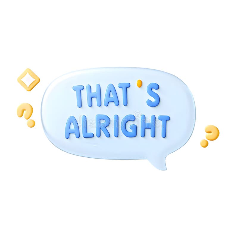 Bubble that S Alright in Light Blue Text with Transparent Background ...