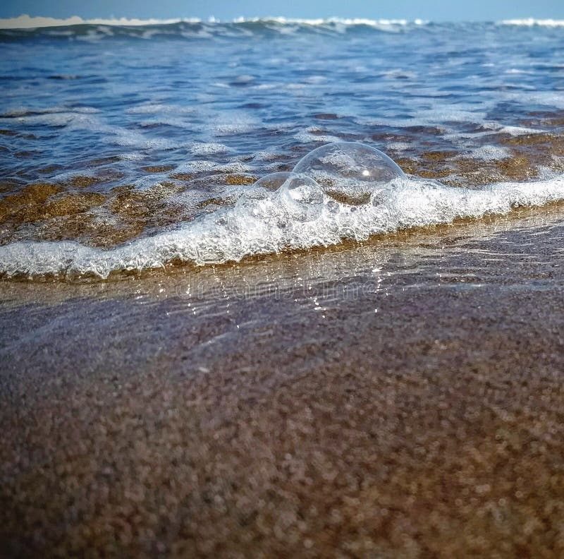 Blue wave and bubble stock photo. Image of wave, bubble - 111997138